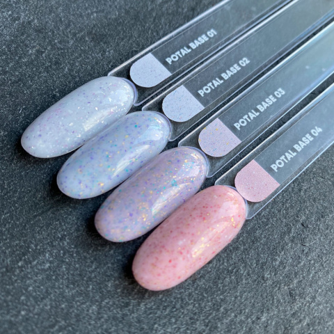 NAILSOFTHEDAY Potal base 04 – różowa baza ze złoto-różowymi płatkami ...